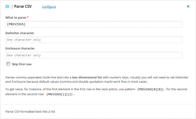 Parse CSV – automate WordPress with a workflow plugin – jetFlow.io