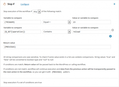 Stop if – automate WordPress with a workflow plugin – jetFlow.io