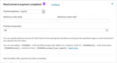 WooCommerce payment completed – automate WordPress with a workflow plugin – jetFlow.io